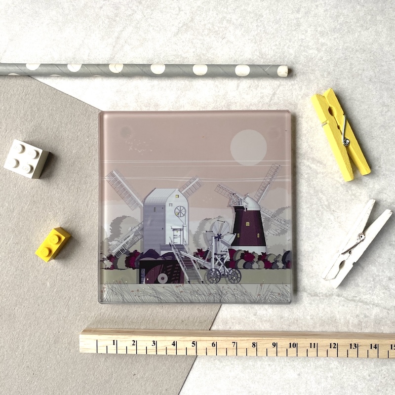 NEW Jack & Jill Glass Coaster