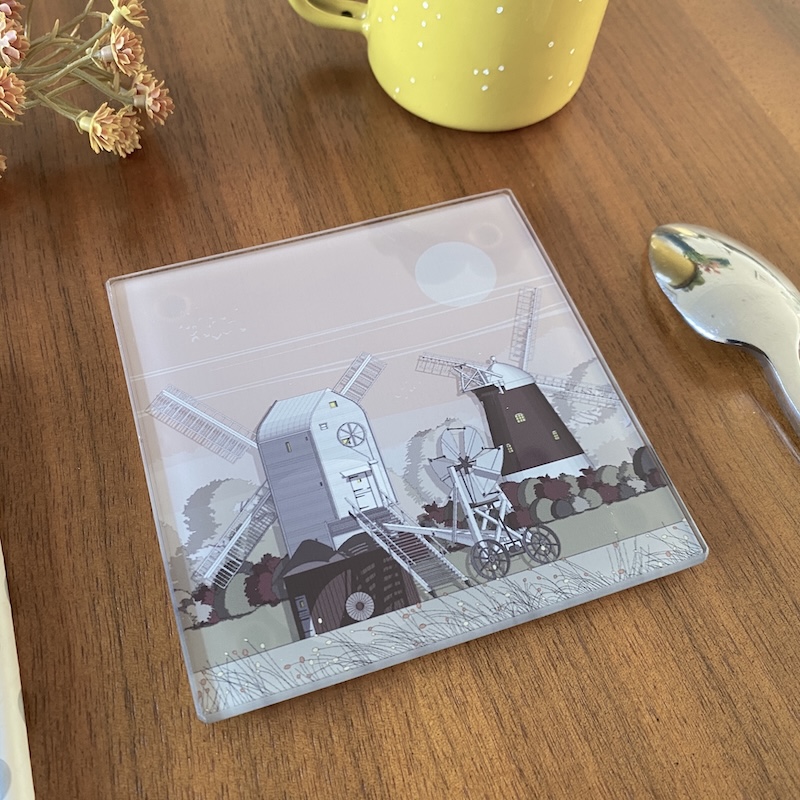 NEW Jack & Jill Glass Coaster